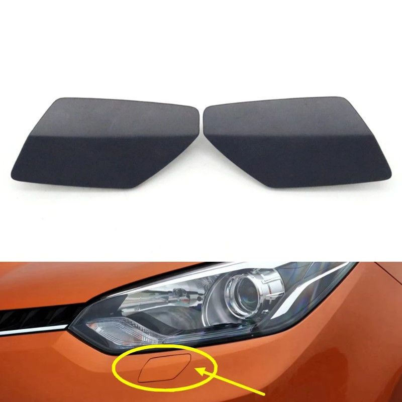 Unpainted Front Bumper Headlamp Spray Pump Cleaning Cap Headlight Washer Nozzle Cover For MG GS ...