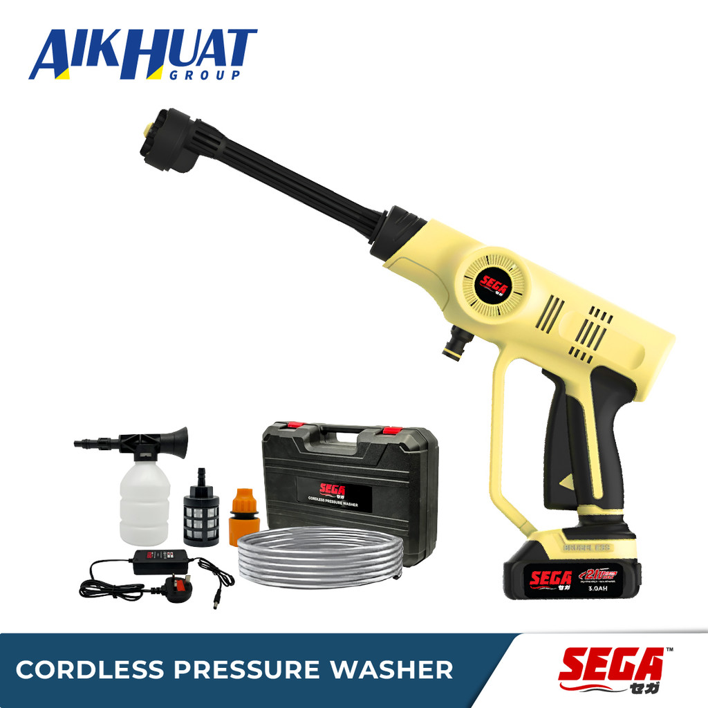 6-in-1 Sega Cordless High Pressure Washer Booster Nozzle Pressure ...