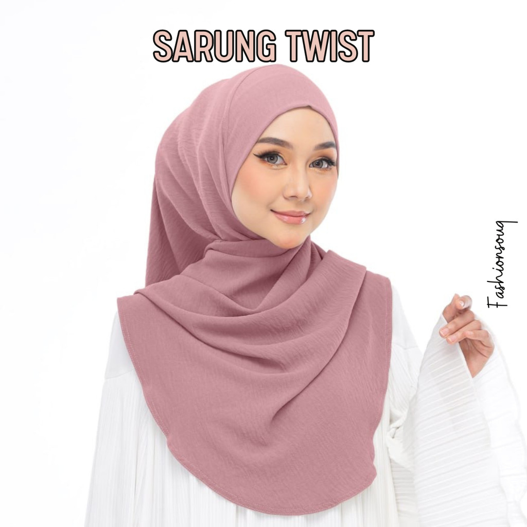 New Arrival. Bawal Instant Twist 2 second CEY . Tudung sarung . Tudung ...