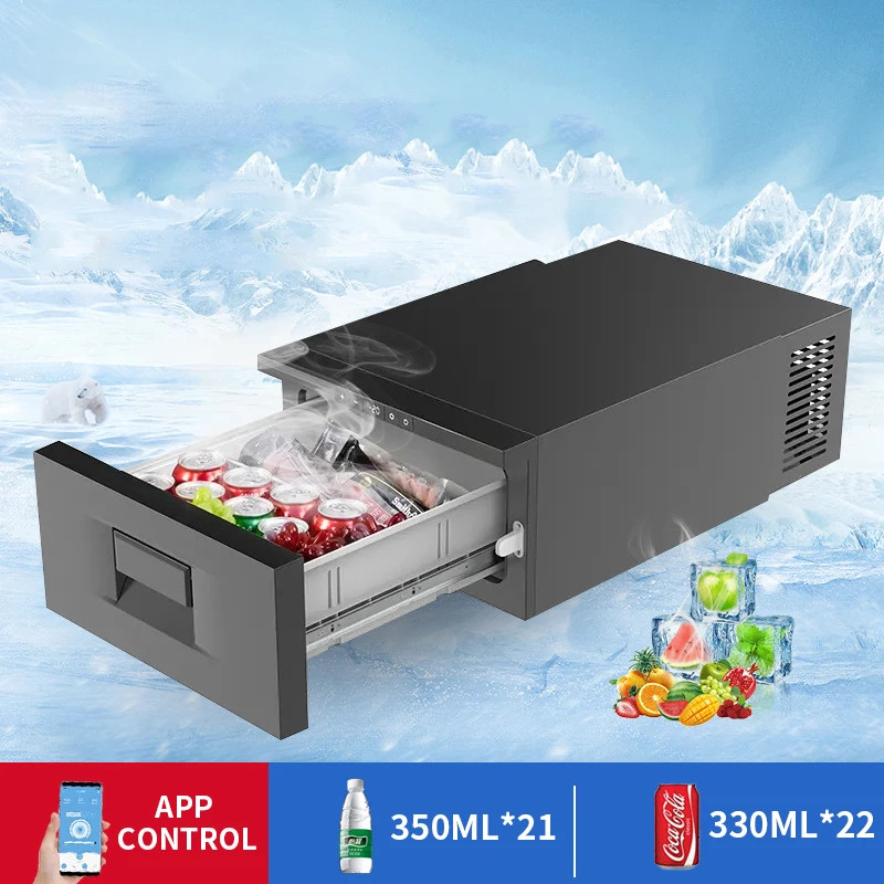 20L Single Zone Bar Mini Drawer Refrigerator For Home Hotel RV Dual Use ...