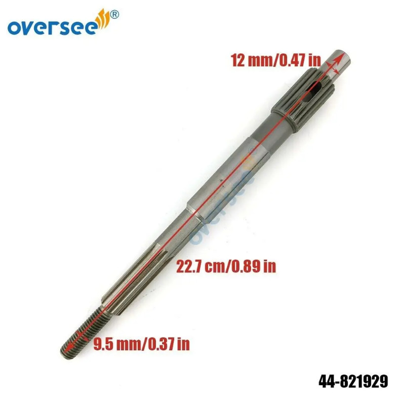 44-821929 Propeller Shaft for Mercury Outboard 8HP 9.9HP 15HP Mariner ...