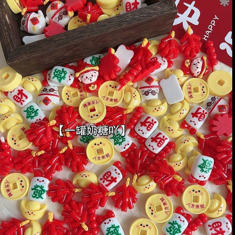 [100 Pieces Ready Stock] New Year New Year New Year Fortune Mahjong ...