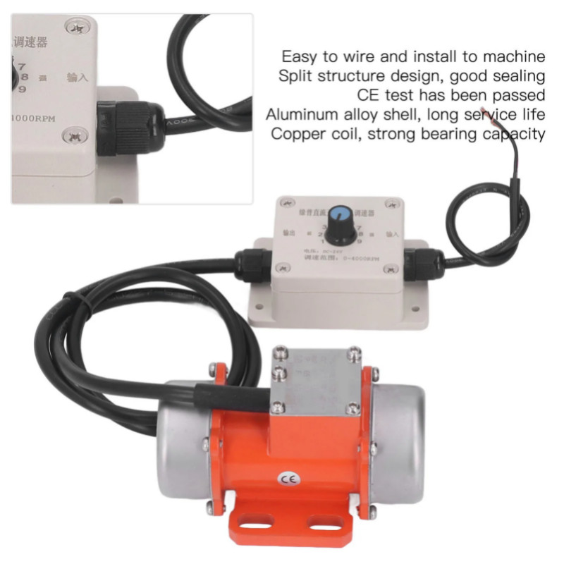 Electric Vibrating Motor Adjustable Exciting Force Brushless Vibration ...
