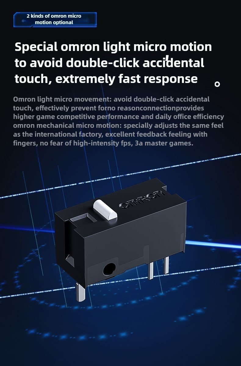 MCHOSE L7 E-sports Small Hand Mouse Three Mode Game Pro Wireless ...