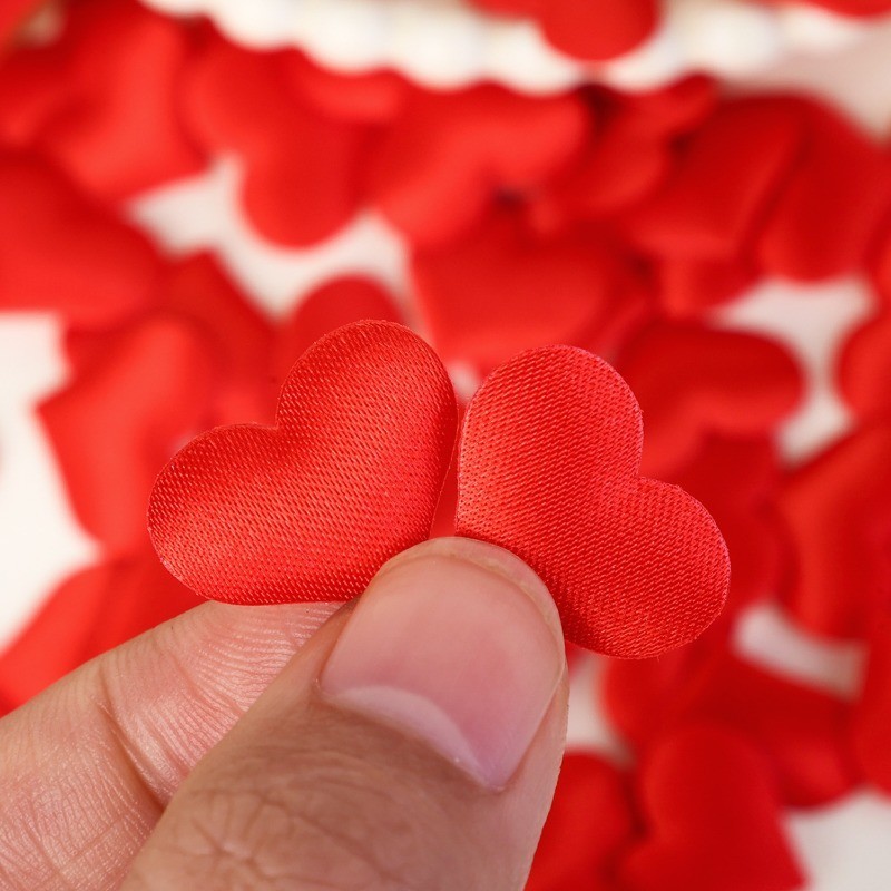 100Pcs/Pack Simulated Cloth Petals - Valentine's Day Party Decor - Red ...