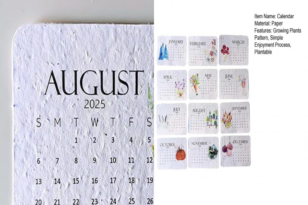 [richu] Sustainable Calendar Plant Embedded Calendar 2025 Plant ...