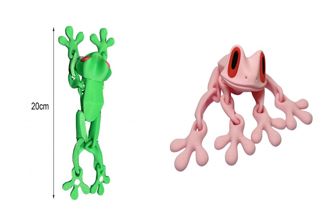tbrinnd Movable Joints Frog Toy Lifelike Frog Figurine Magnetic Frog ...