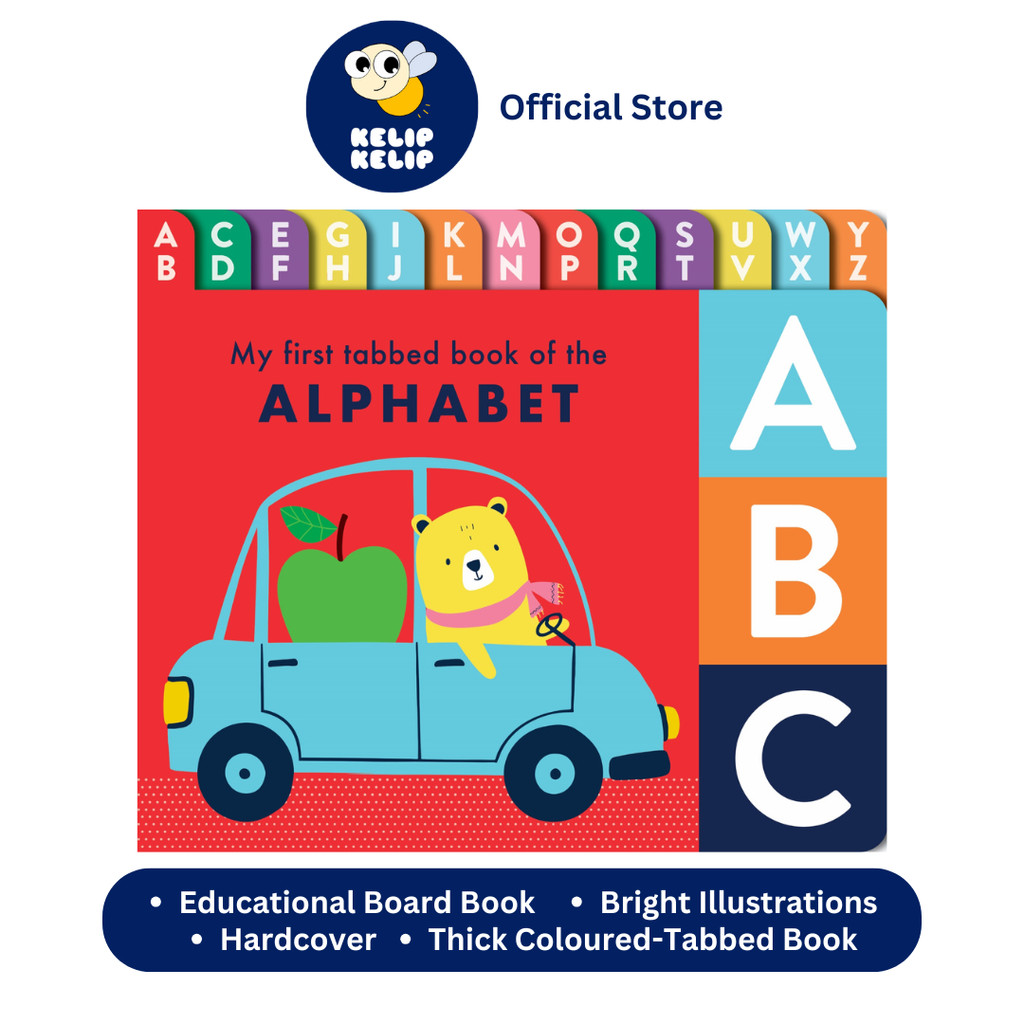 My First Alphabet Tabbed Board Book For Toddlers & Kids To Learn ABCs ...