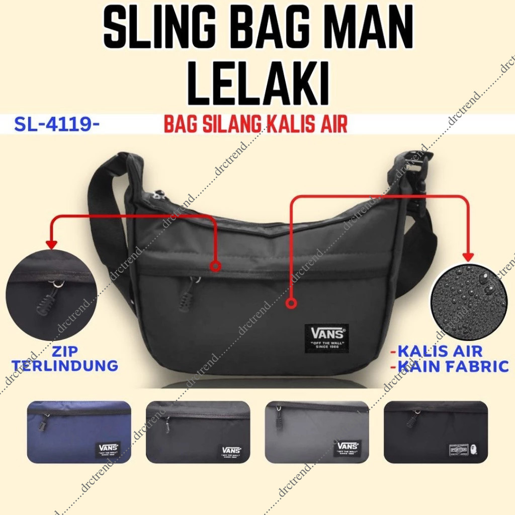 Men’s Sling Bag Banana Shoulder Bag CrossBody Bag Messenger Bag Beg ...