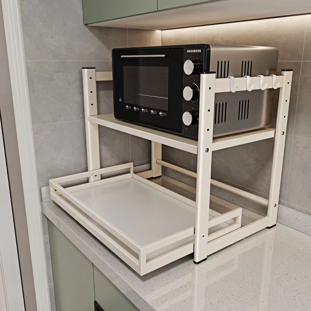 【Ready Stock】Microwave Storage Rack Kitchen Rice Cooker Rack Countertop ...