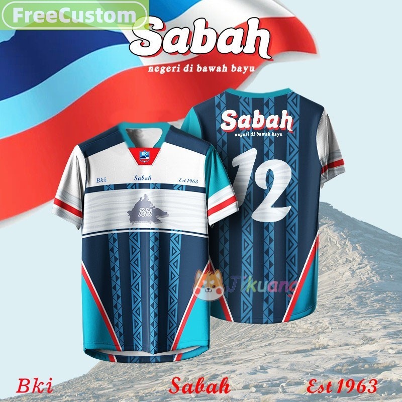 [FREE CUSTOMIZATION] SABAH BKI DESIGN NFL EDITION T-SHIRT SHORT SLEEVE ...