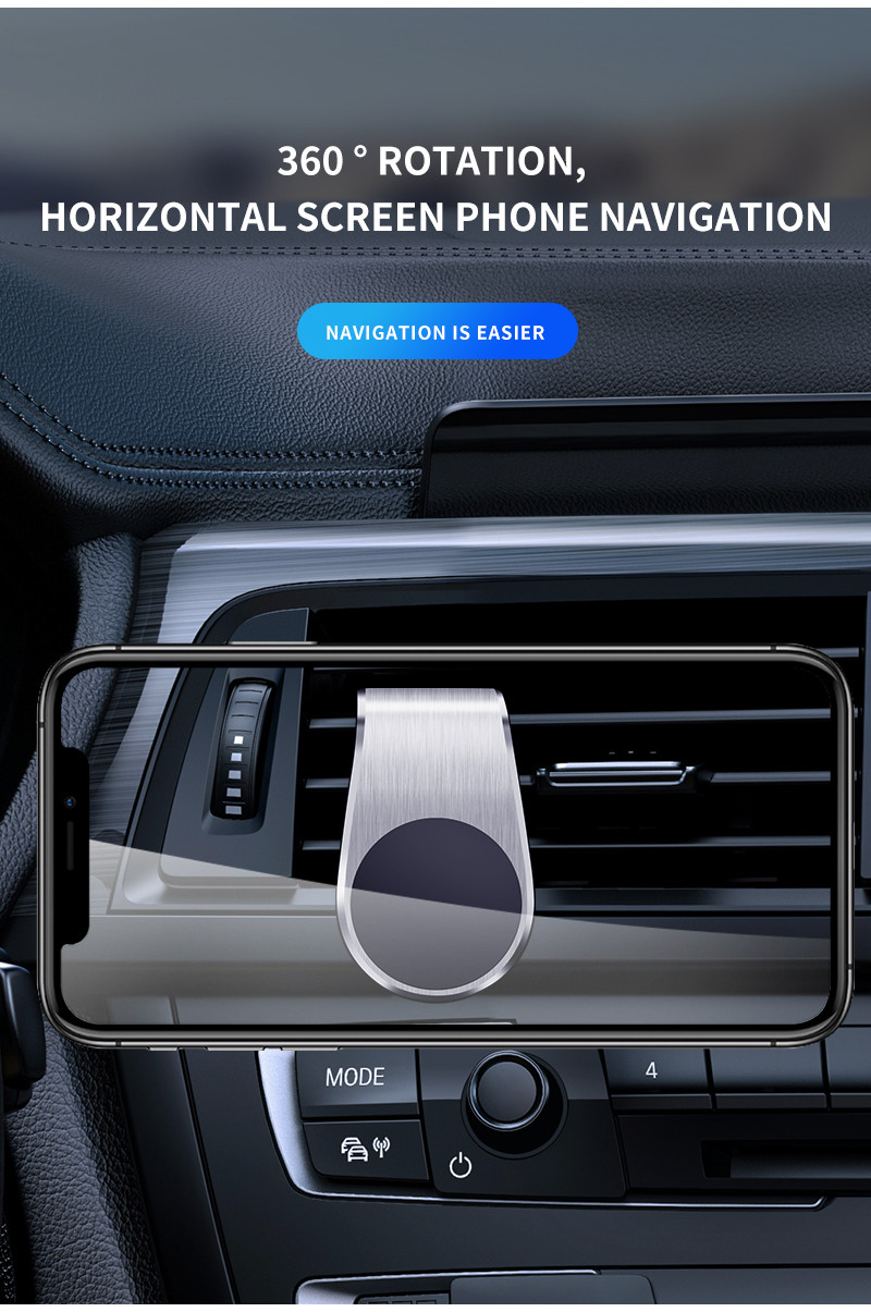 Magnetic Phone Holder in Car Stand Magnet Cellphone Bracket Car ...