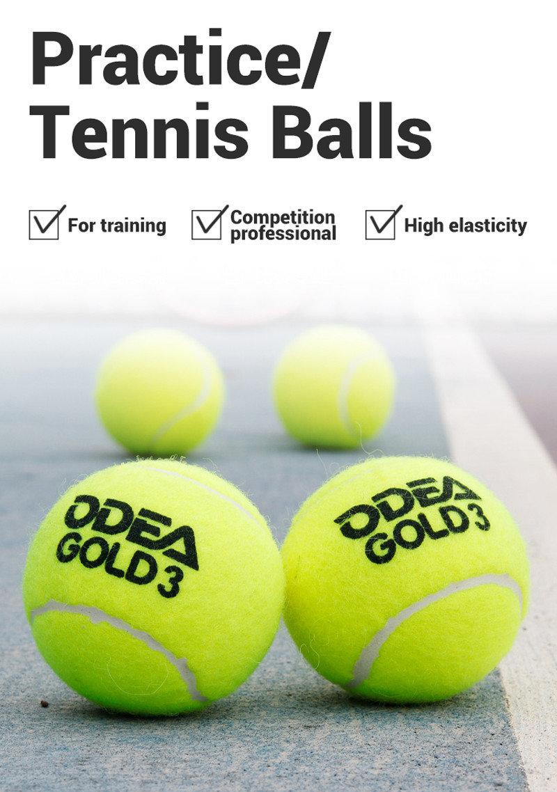 ODEA Tennis Balls Pressureless for Advanced Professtional Tennis Training 50% Wool ITF Standard ...