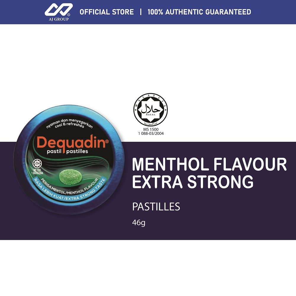 Dequadin Pastilles Extra Strong Taste Menthol Flavour (46g) | Shopee ...