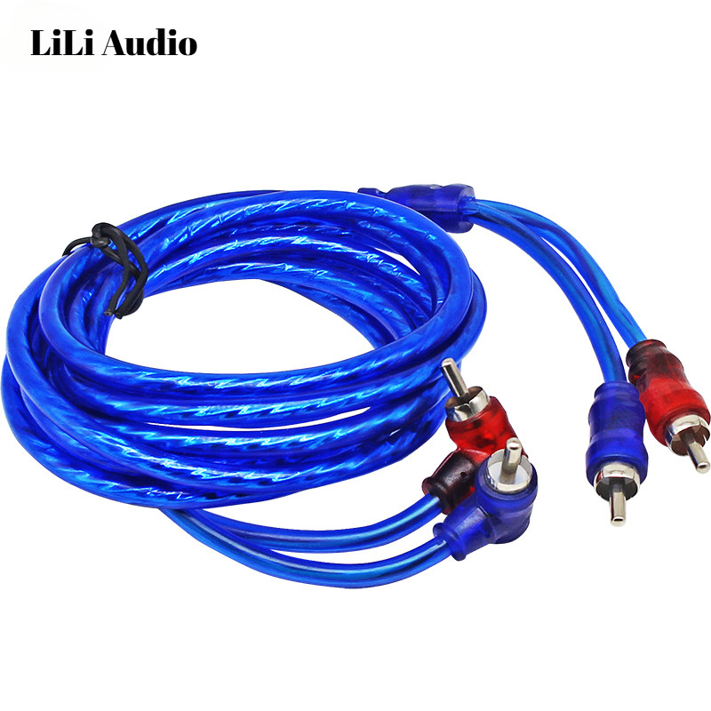 5/3/2/1 Meter Car Modified RCA Audio Cable Car Audio Power Amplifier ...