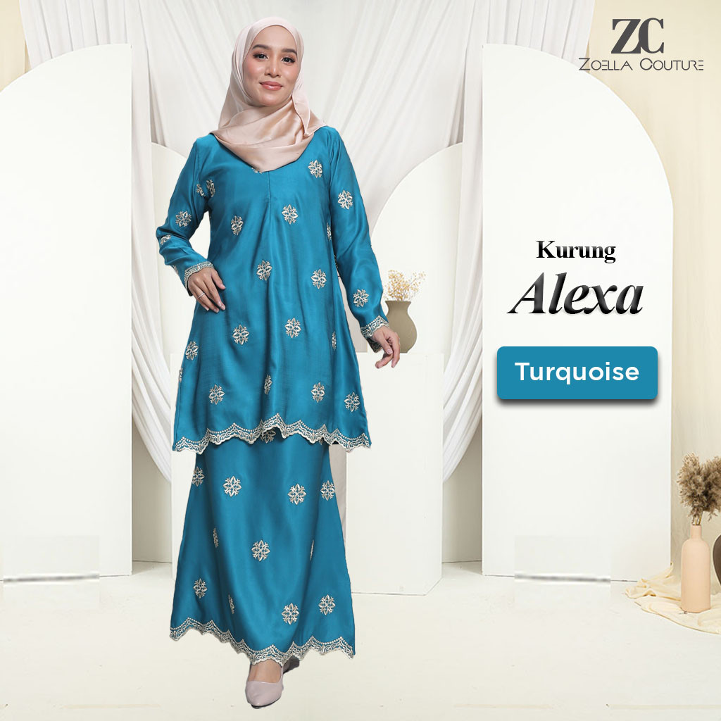 Baju Kurung Sulam Alexa SB Line New Arrival Sulam Raya 2024 Clothing ...