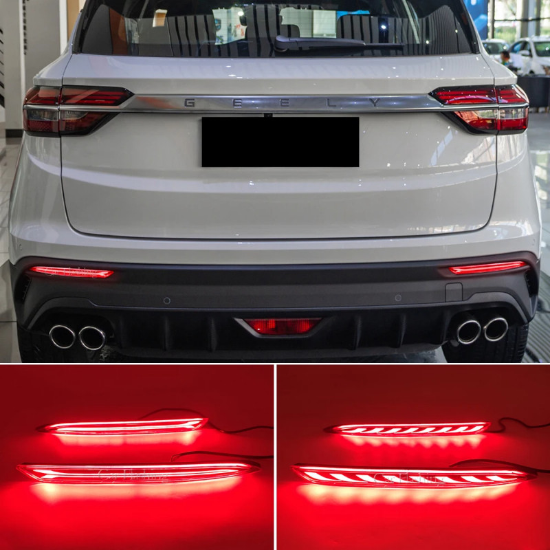 LED Rear Bumper Reflector Light For Geely Coolray Proton X50 2018 2019 ...