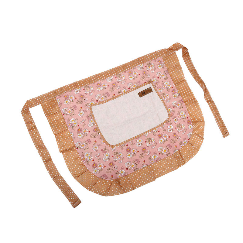 Home Fragmented Flowers Half Body Aprons Fashion Kitchen Cooking Half ...