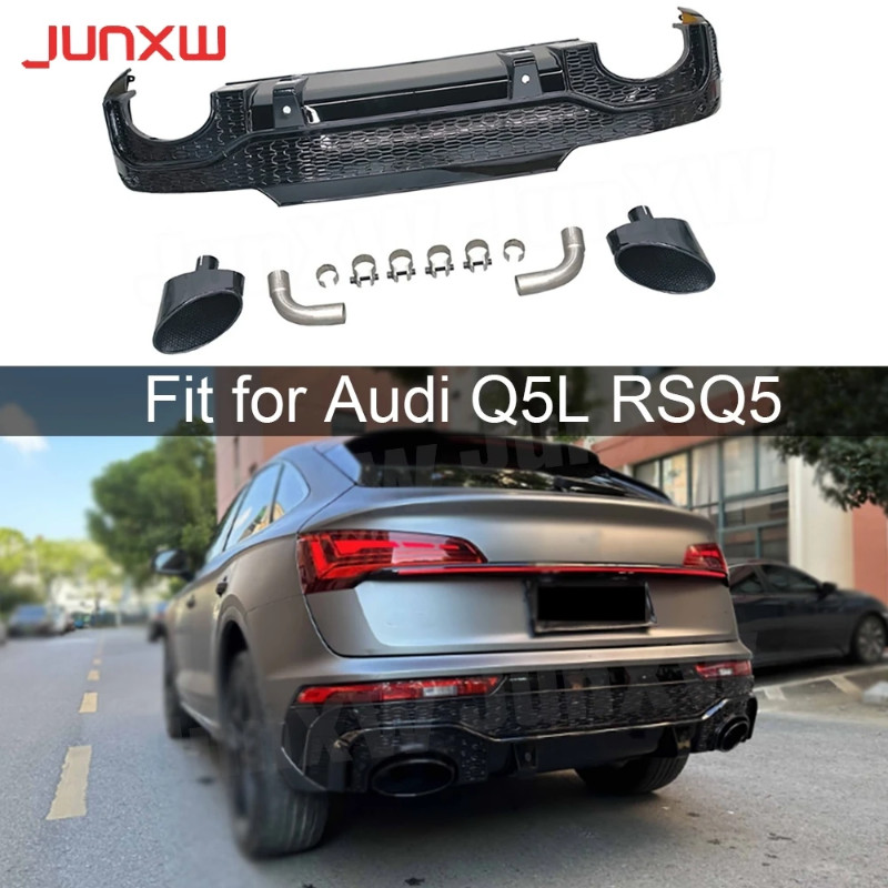 Carbon Fiber FRP Rear Bumper Extension for Audi Q5 RSQ5 Sportback 2020 ...