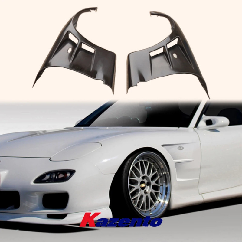 For Mazda RX-7 FD RX7 FD3S BN Style Carbon Fiber Front Bumper Fender ...