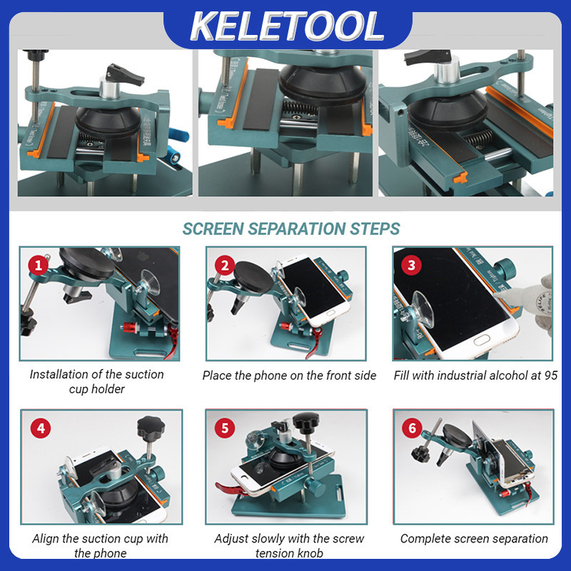 4IN1 Rotating Multi functional Fixture Non disassembly Fixture Screen ...
