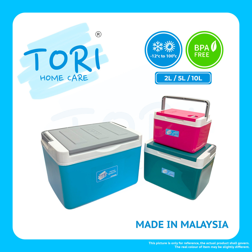 TORI HOME 2L 5L 10L Ice Container | Cooler Box | Ice Bucket | Tong Ais ...