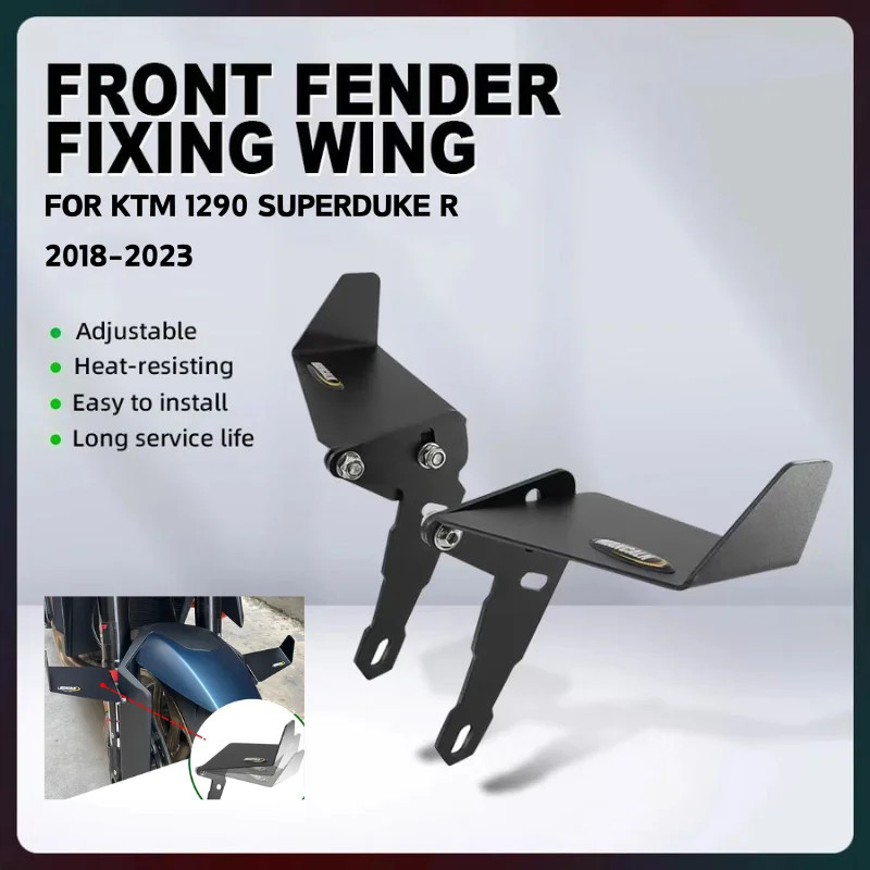 Motorcycle Front Fender Fixed Wind Wings Adjustable Aerodynamic ...