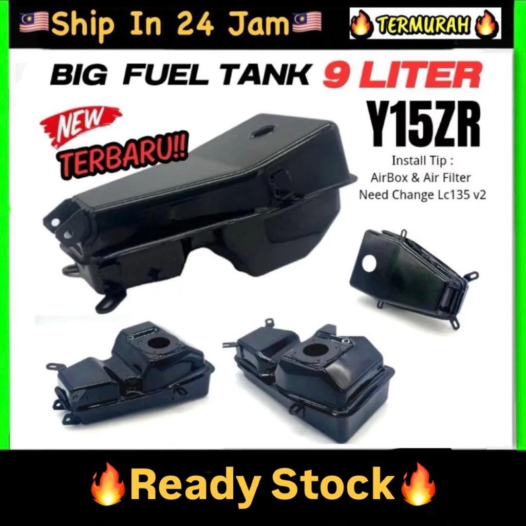 FUEL TANK TANGKI MINYAK 9 LITER Y15 / LC135 5L TANKI OIL PETROL TANK ...