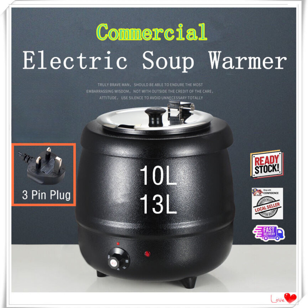 Commercial Electric Soup Warmer 10L/13L Periuk Pemanas Sup Soup Warmer ...