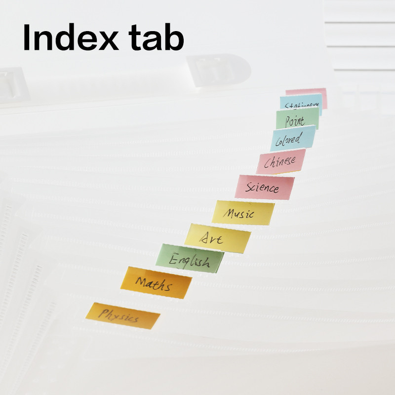Deli A4 Expanding File Folder 13 Pockets with Index Tabs PP Material ...