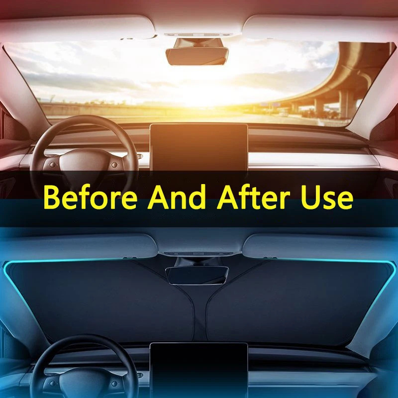 Car Window Sunshade Cover Visor UV Protector Windscreen Folding For ...