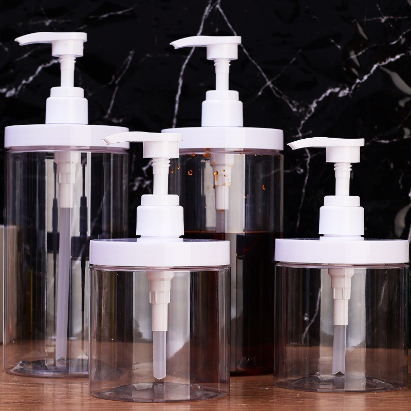 Portable Clear Liquid Shampoo Container Large-diameter Dispensing ...