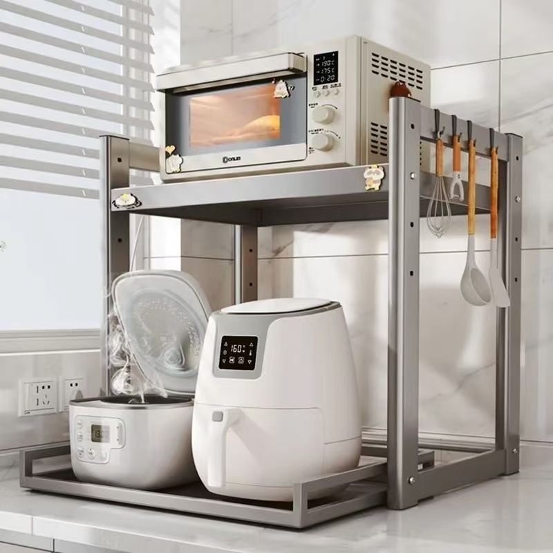 【Ready Stock】Microwave Storage Rack Kitchen Countertop Multifunctional ...