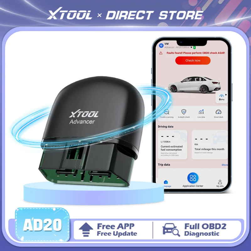 XTOOL AD20 OBD2 Scanner Cars Code Reader Automotive OBD 2 Diagnostic Tools Live Data Read fault ...