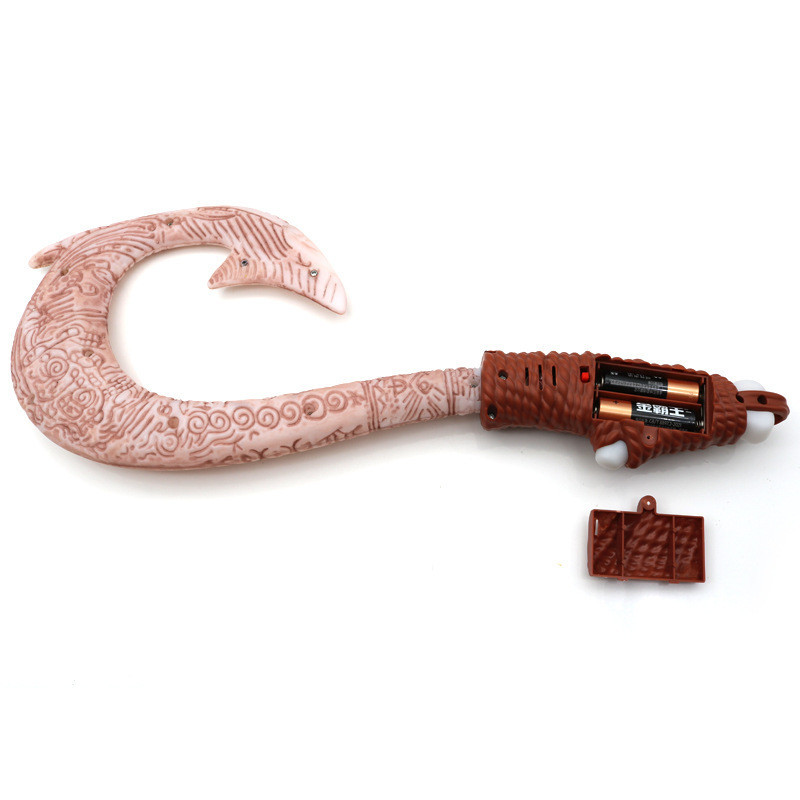 Anime Moana Maui Fish Hook Cosplay Plastic Light Music Party Role ...