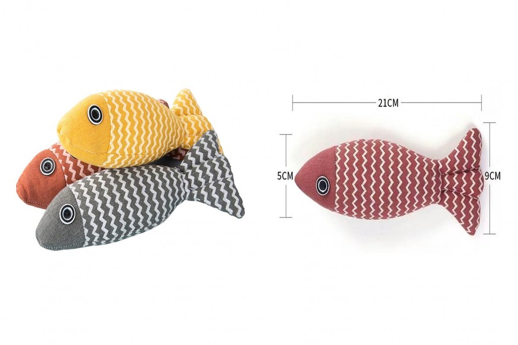 RC~ Fun Kitten Toy Handmade Cat Toy Catnip Fish Toy Set for Indoor Cats ...