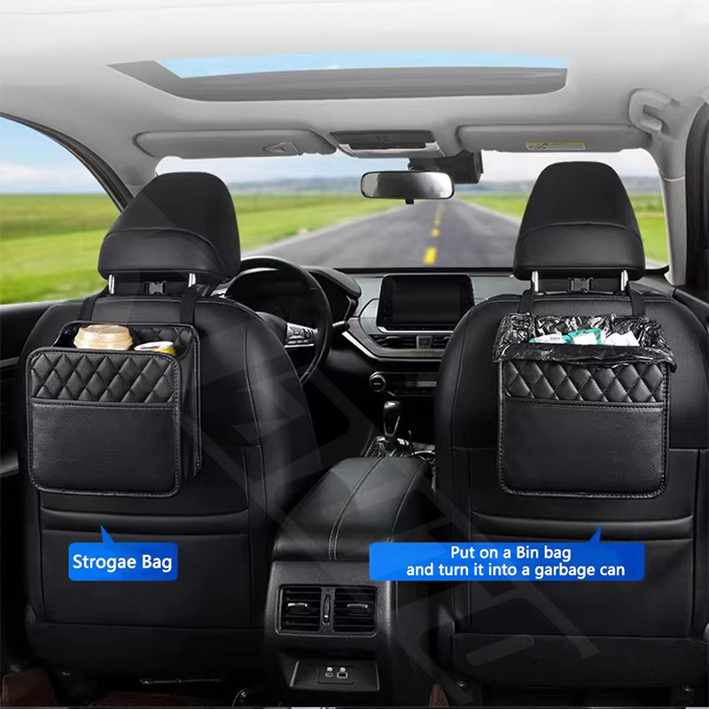 Honda Accord Multifunction Car Seat Hanging PU Leather Storage Bag ...