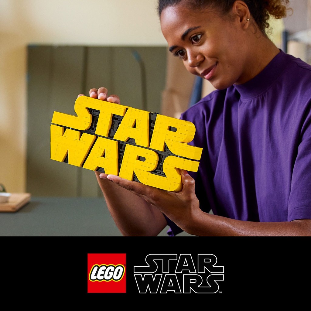 LEGO 75407 Star Wars Brick-Built Star Wars Logo Building Kit (700 ...