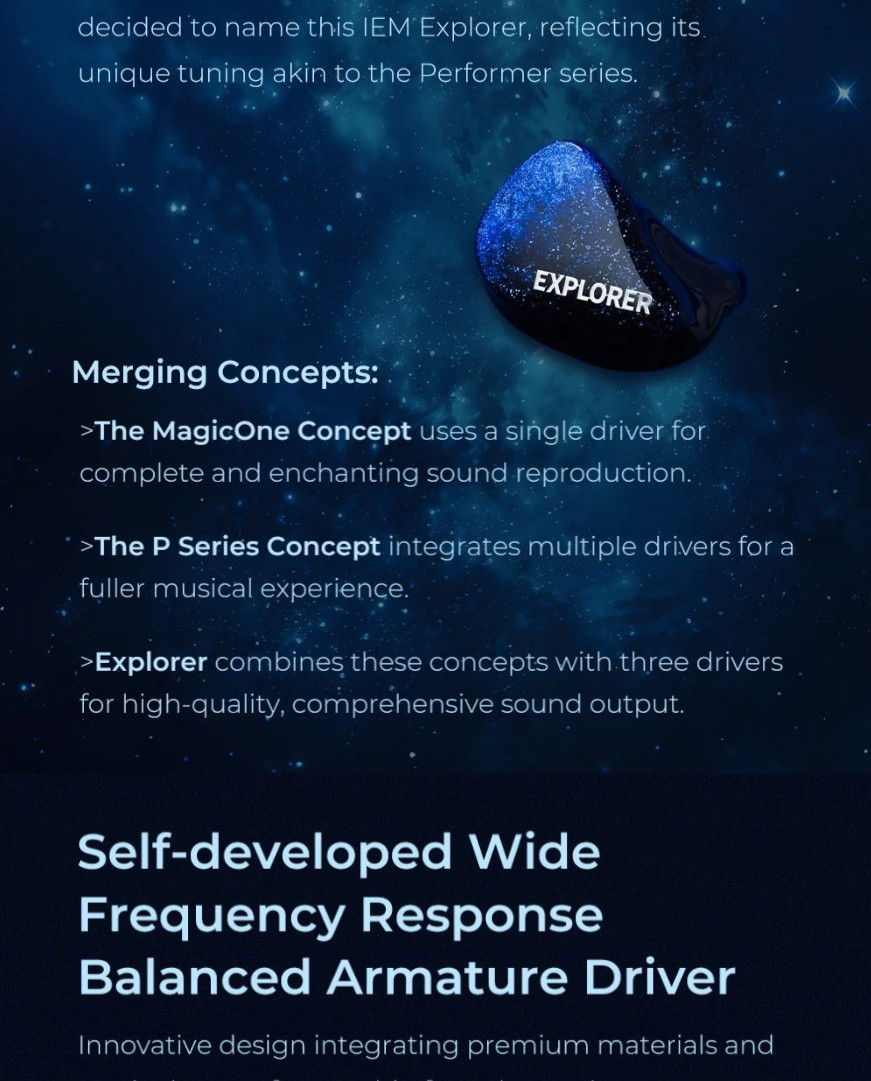 AFUL Explorer, In-Ear Monitors: 1DD+2BA Hybrid IEM with Multi-Layered Electronic Crossover ...