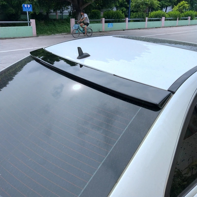 For Benz W204 Roof Spoiler ABS Material Car Rear Wing Primer Color Rear ...