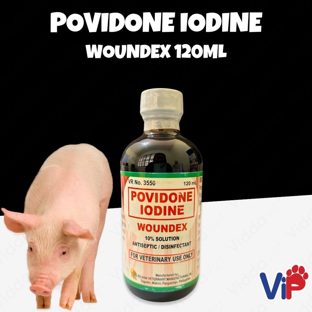 120ml Woundex Povidone Iodine Safe for Dogs, Cats, and Livestock ...