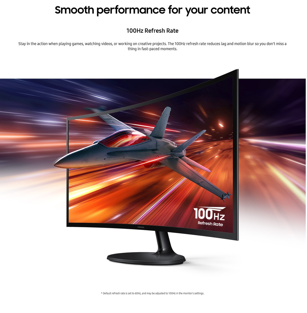 Samsung 27" Essential S3 S36D Curved Monitor (LS27D360GAEXXS) | Shopee ...