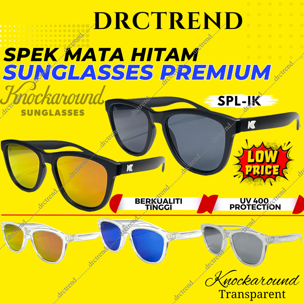 Sunglasses Knockaround Transparent Premium Cermin Mata Transparent ...
