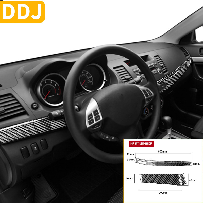 For Mitsubishi Lancer EVO X MR 2008-2015 Center Dash Trim Carbon Fiber ...