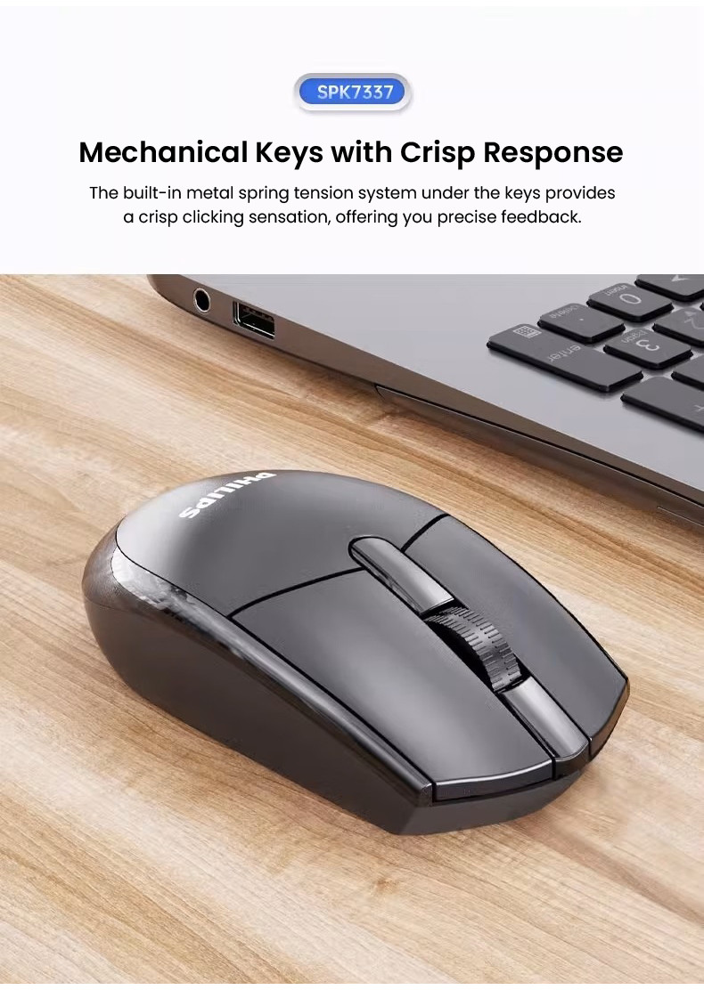 Philips SPK7337 2.4G Wireless Mouse AA Battery | Shopee Malaysia