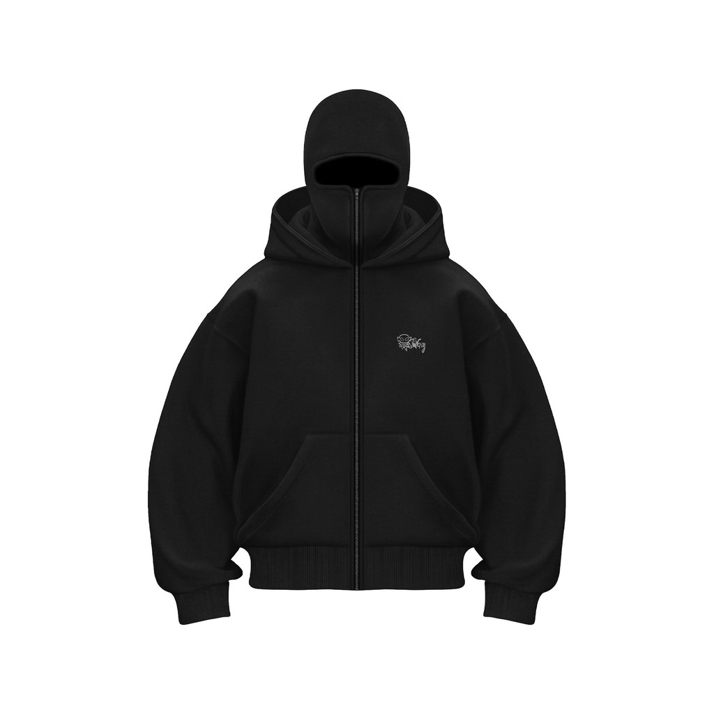 2025 New Balaclava Hoodie, Unique Design Ninja Hoodie, 2 Full Hoods ...