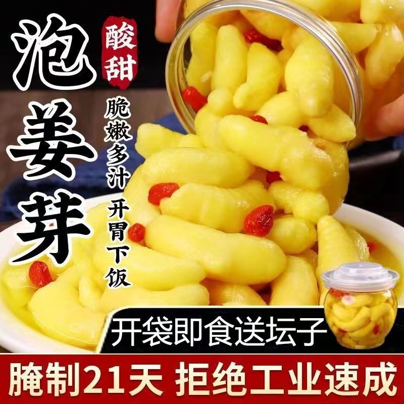 Wolfberry Soaked Ginger Sprouts Fresh Tender Ginger Sprouts Sweet Sour ...