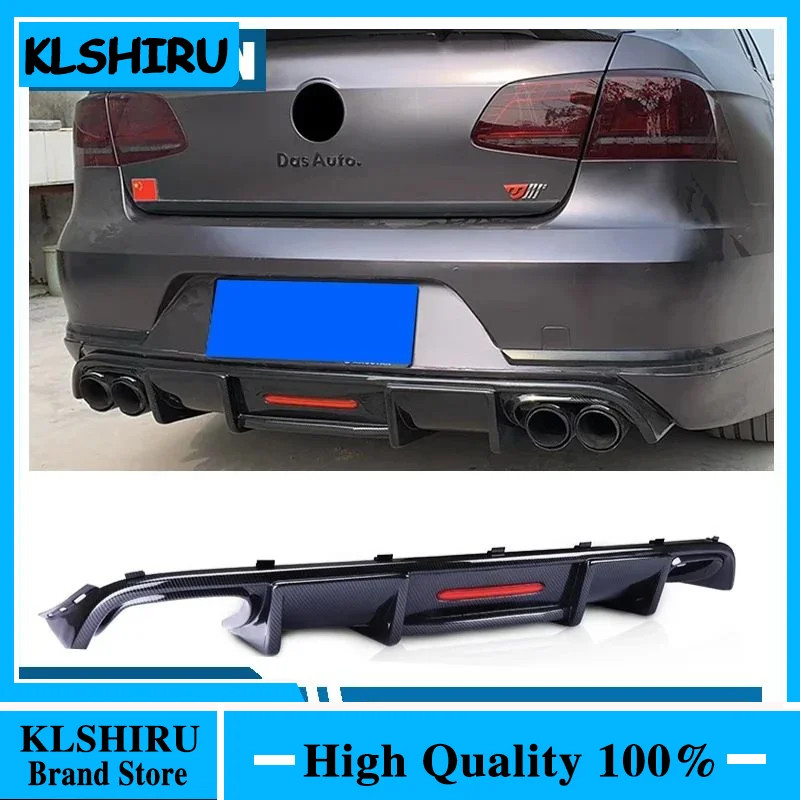 For Volkswagen Passat B7 2012-2016 ABS Black Rear Bumper Lip Trunk ...