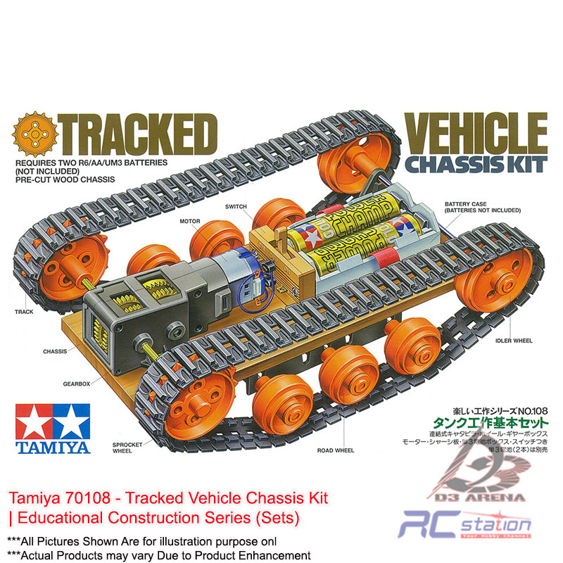 Tamiya #70108 - Tracked Vehicle Chassis Kit | Educational Construction ...
