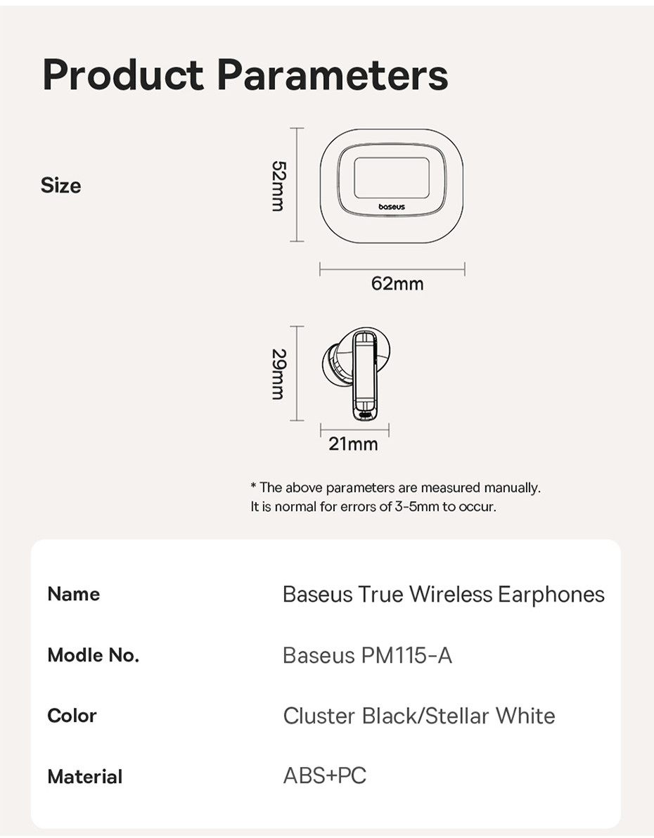 Baseus Bowie M2s Ultra True Wireless Earphones Bluetooth 5.4 LCD Touch ...